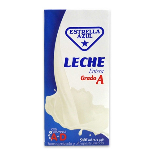 Tu Menu En Linea - Tu Comida En Un Click!!: Leche Entera Extrella Azul 1L